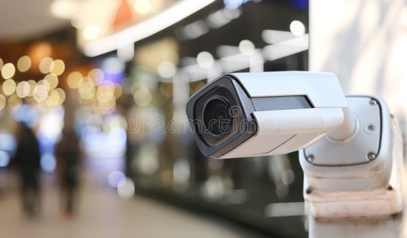 CCTV Tool in Shopping Mall Equipment for Security Systems Stock Photo ...