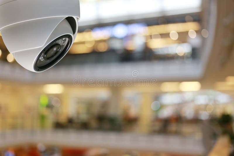 CCTV Tool in Shopping Mall Equipment for Security Systems Stock Image ...