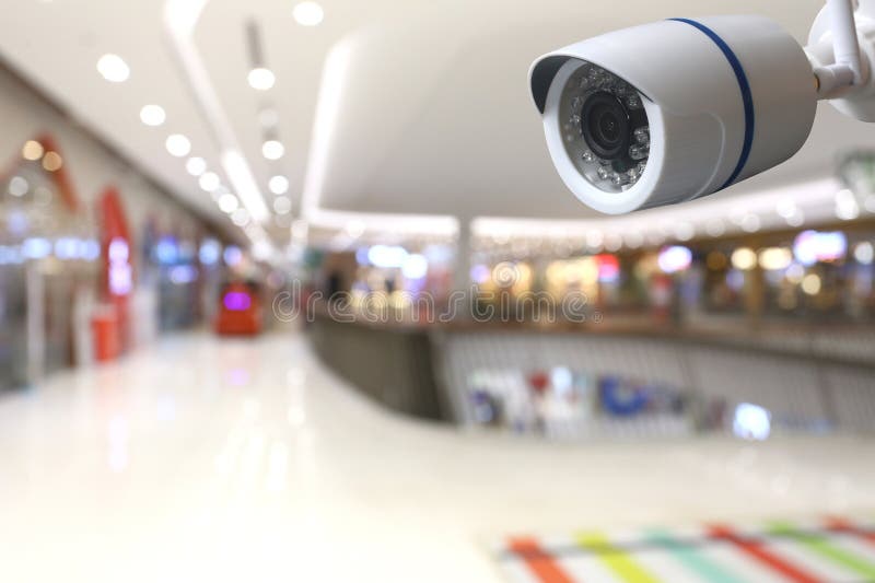 CCTV Tool in Shopping Mall Equipment for Security Systems Stock Image ...