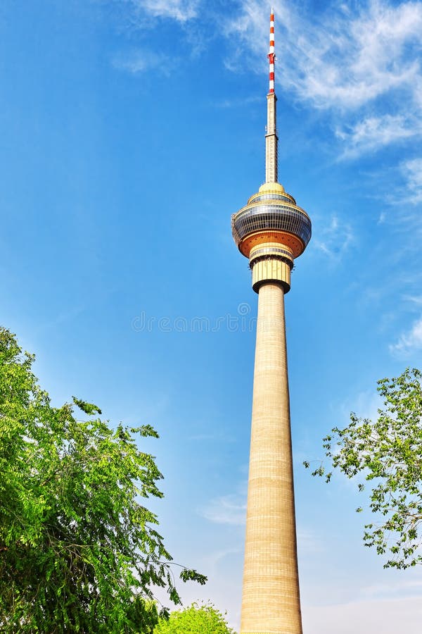 CCTV Tower, in Beijing, China. Stock Image - Image of broadcasting ...
