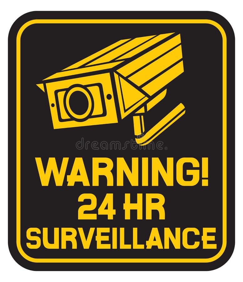 CCTV triangle symbols stock vector. Illustration of monitoring - 34650523