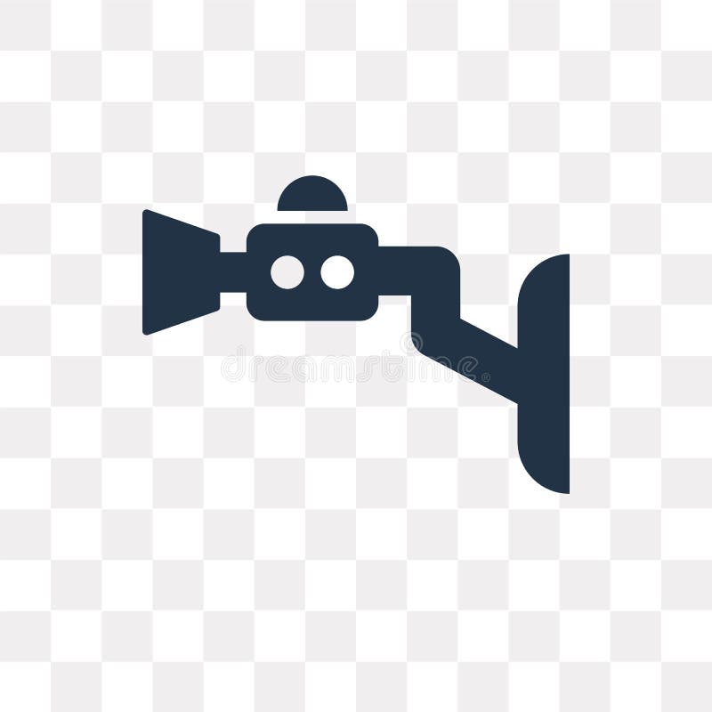 Cctv Vector Icon Isolated on Transparent Background, Cctv Trans Stock ...