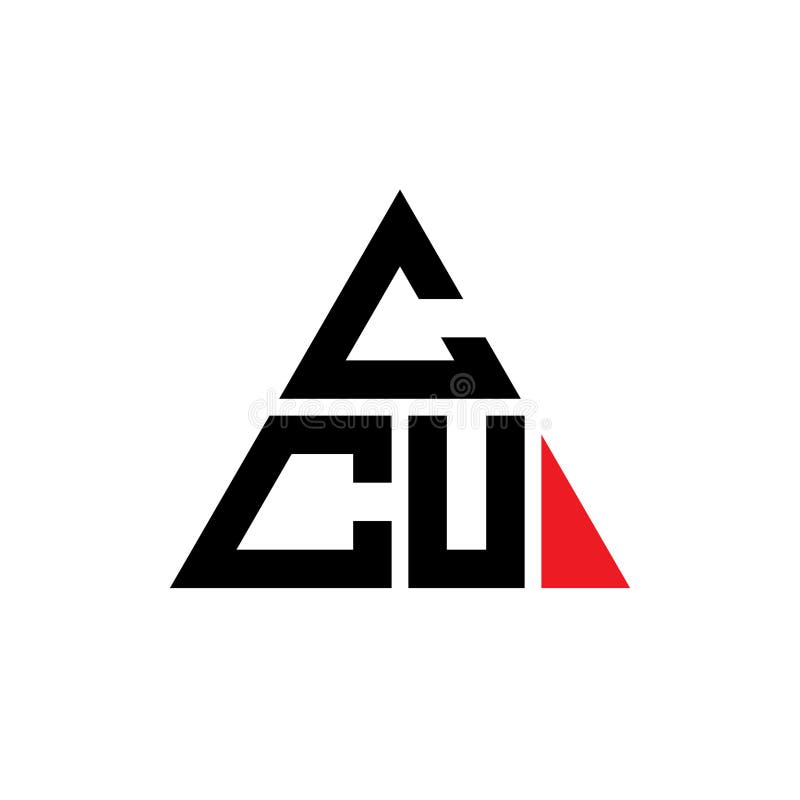 CCU Triangle Letter Logo Design with Triangle Shape. CCU Triangle Logo ...