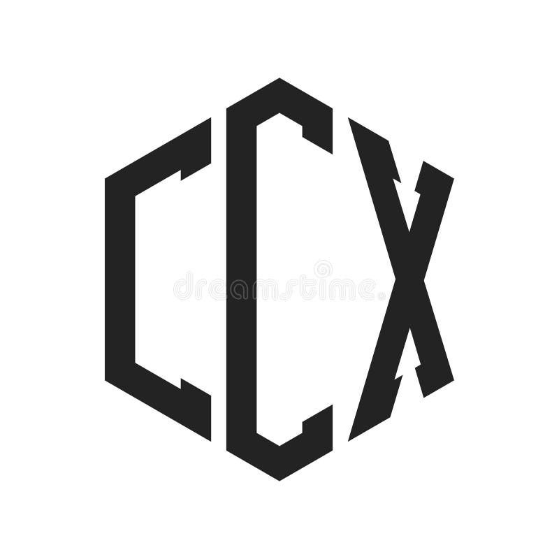 CCX Logo Design. Initial Letter CCX Monogram Logo Using Hexagon Shape ...