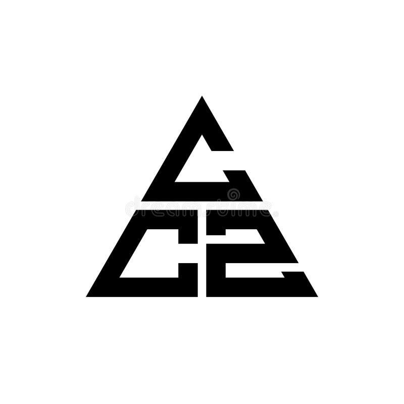 CCZ Triangle Letter Logo Design with Triangle Shape. CCZ Triangle Logo ...