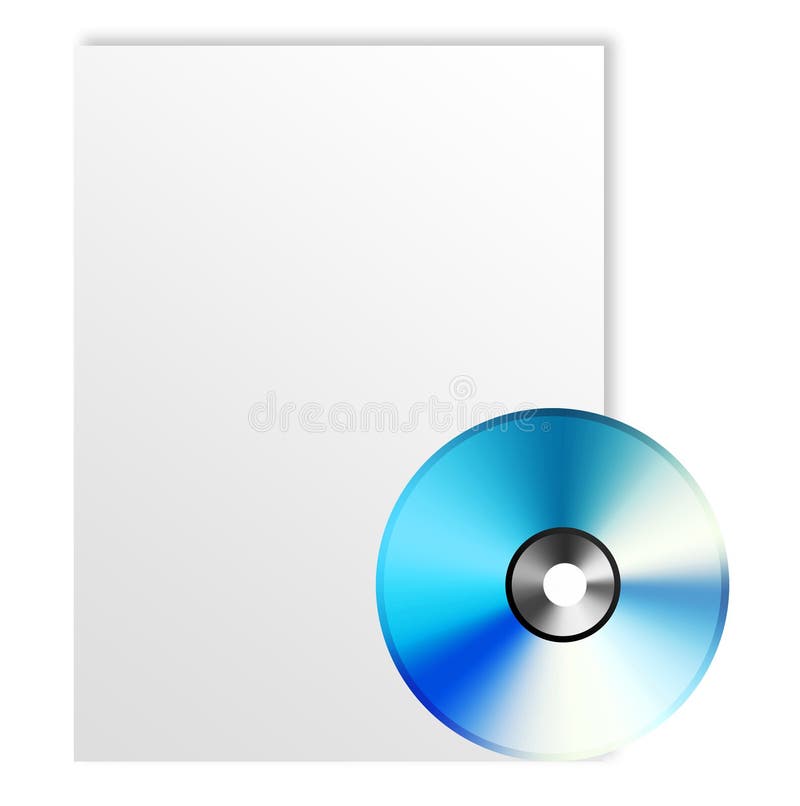 Plain CD pack stock illustration. Illustration of software - 2895823