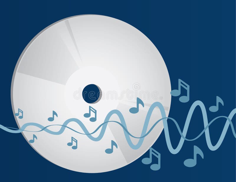 CD stock vector. Illustration of long, vector, music - 22472532