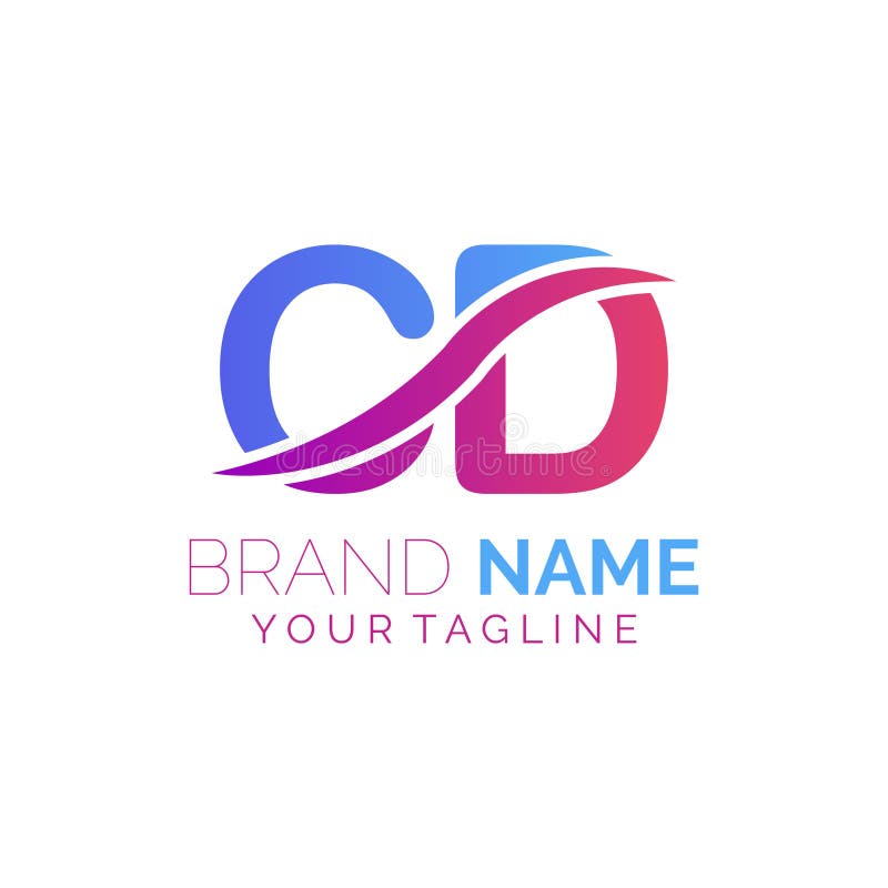 CD logo design. stock illustration. Illustration of text - 364520185