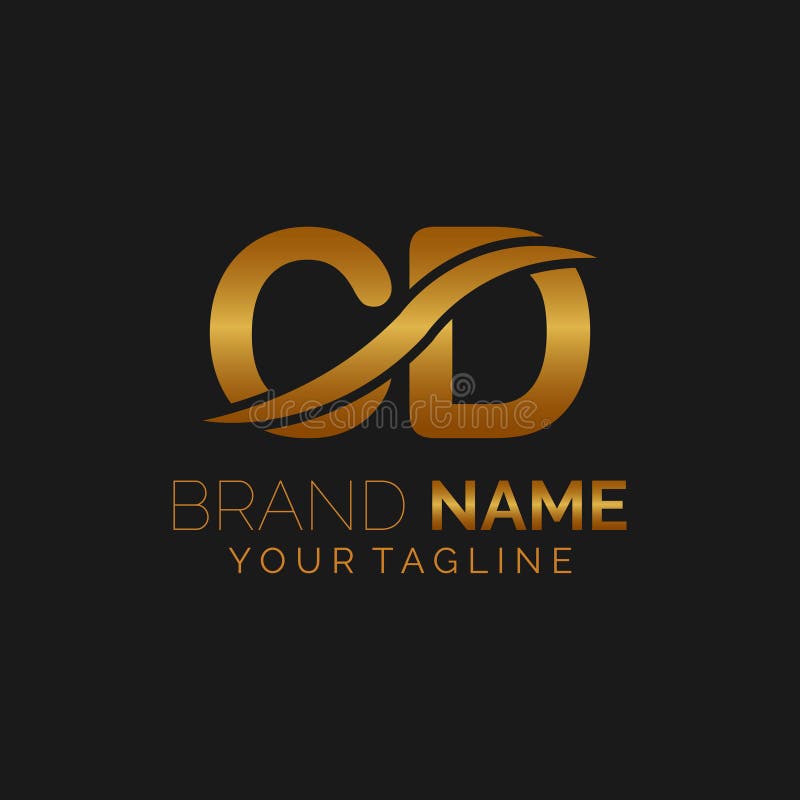 CD logo design. stock illustration. Illustration of number - 364520190