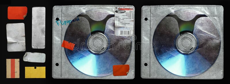 Cd in a Binder Sleeve, Decorative Cd Mockup with Sticker or Label ...