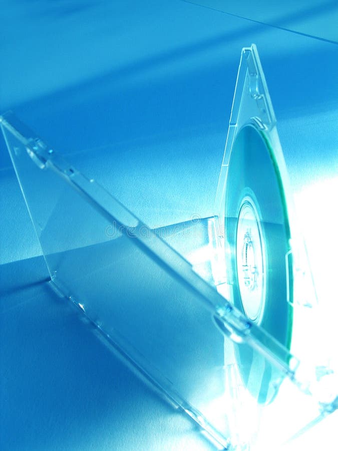 CD in blue tones stock photo. Image of drive, spotlight - 831910