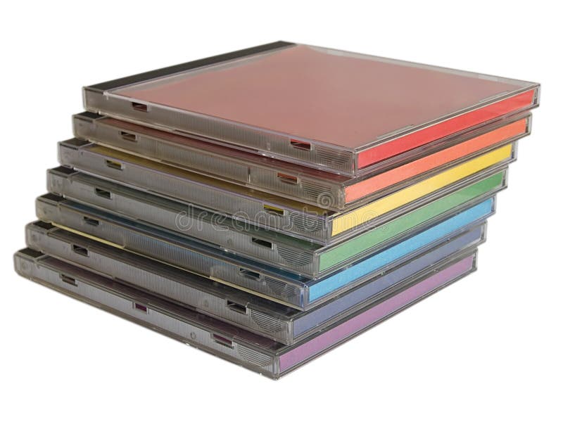 CD box stock illustration. Illustration of bright, rainbow - 5294453