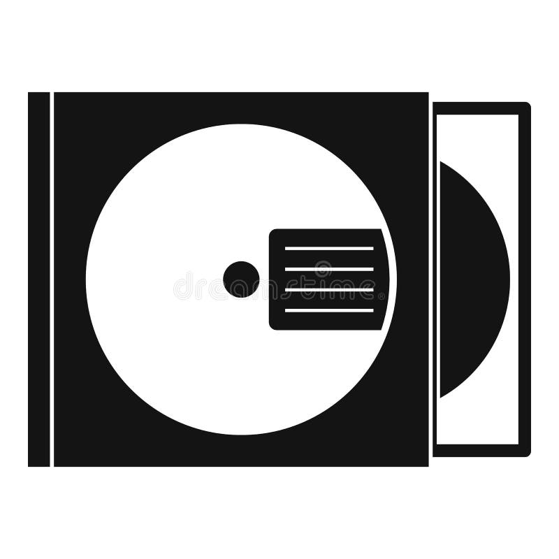 Cd Box Disc Icon Simple Style Stock Illustrations – 21 Cd Box Disc Icon ...