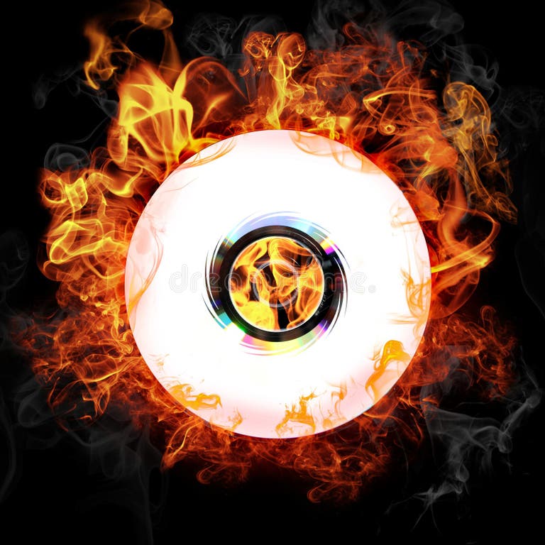 Cd Burning stock illustration. Illustration of blank - 38081438