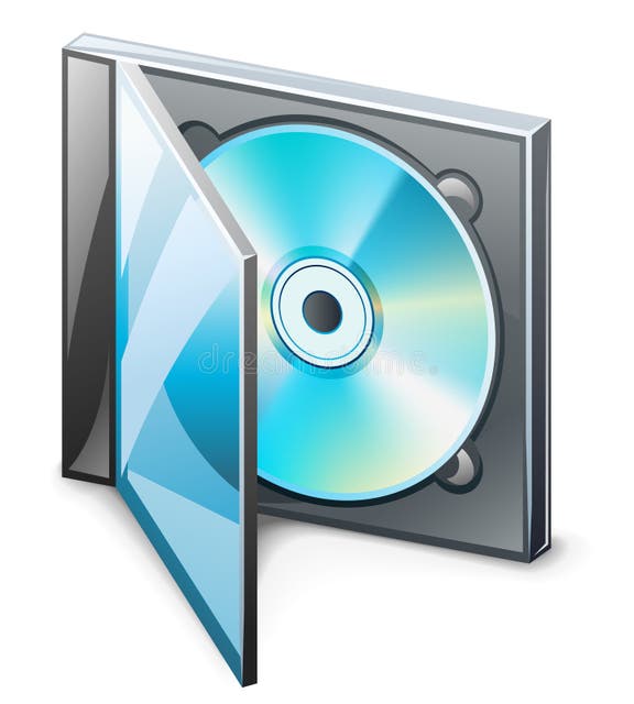 CD in case stock vector. Illustration of perspective - 22763061