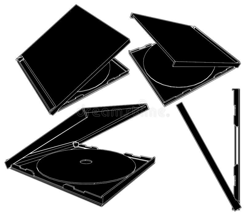 CD Case Vector 01 stock vector. Illustration of multimedia - 14534223