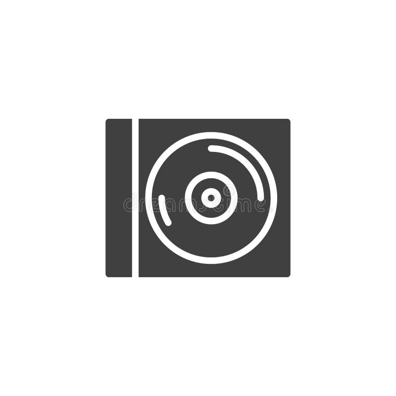 Cd Case vector icon stock vector. Illustration of software - 174374794