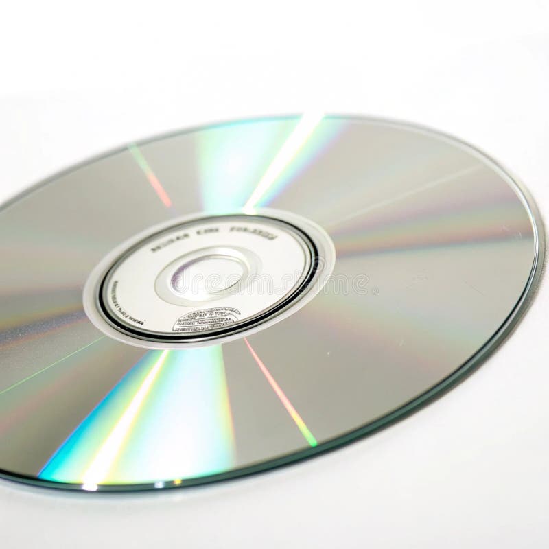CD Compact Disc Isolated on White Background Stock Illustration ...