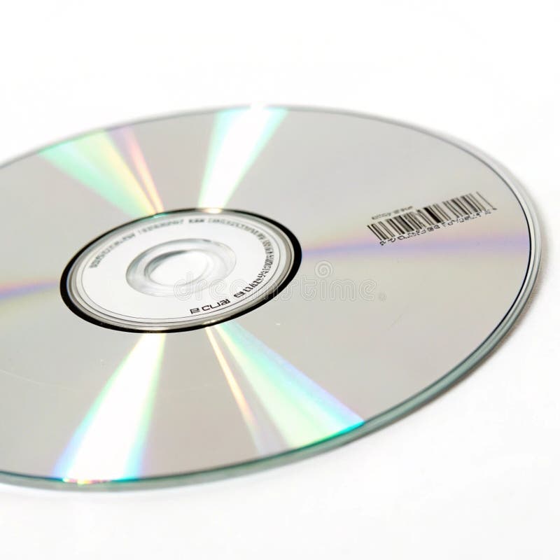 CD Compact Disc Isolated on White Background Stock Illustration ...