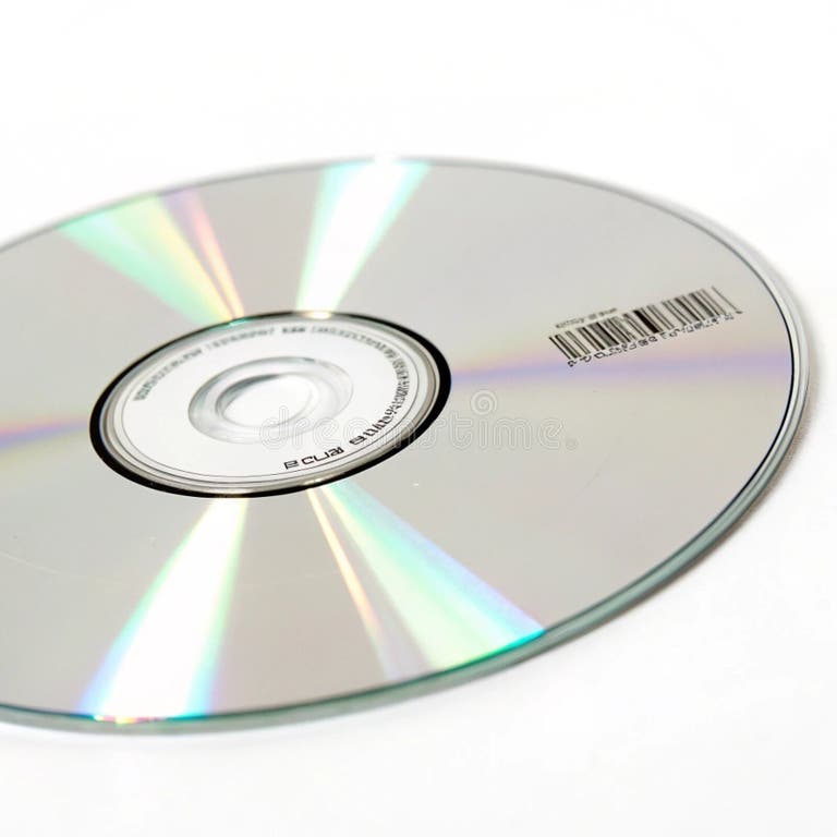 CD Compact Disc Isolated on White Background Stock Illustration ...