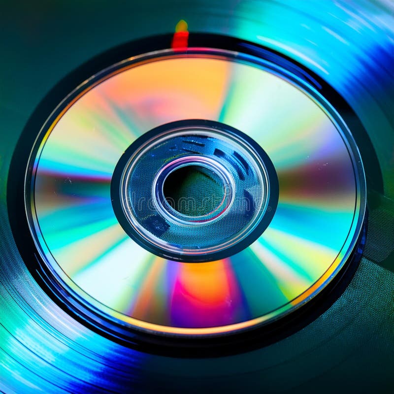 CD Compact Disc, AI Generated Stock Illustration - Illustration of data ...