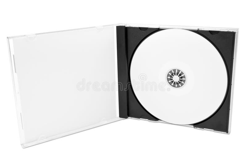 Cd Cover with blank disc stock photo. Image of open, compact - 20416650