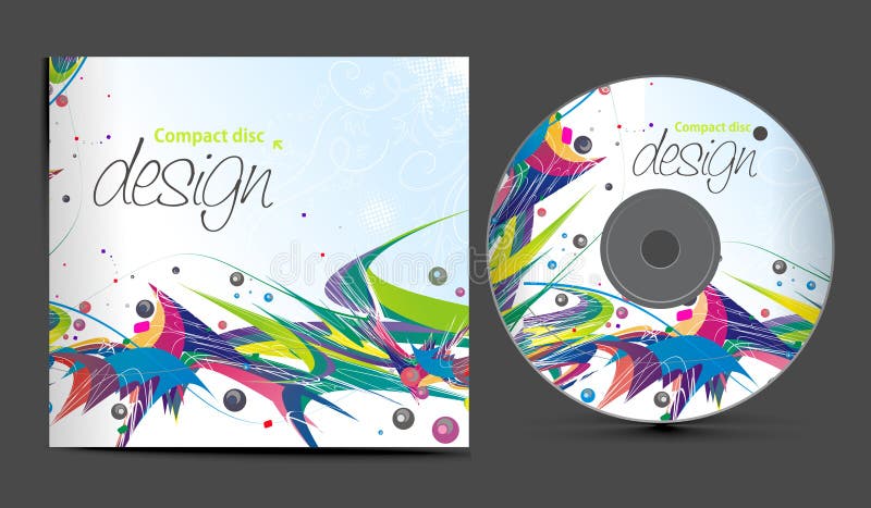 Cd cover design stock vector. Illustration of music, black - 15324676