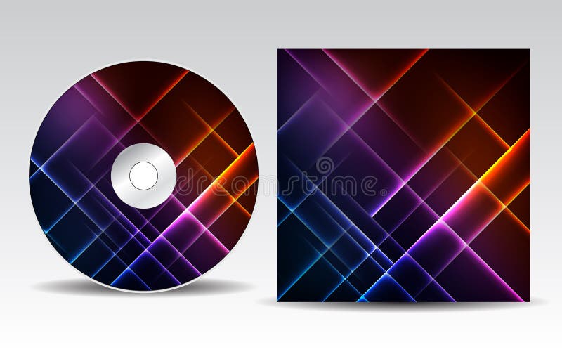 CD Cover Design Template stock vector. Illustration of connect - 18986464