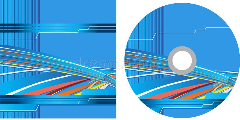 CD Cover Design with Copy Space, . Stock Illustration - Illustration of ...