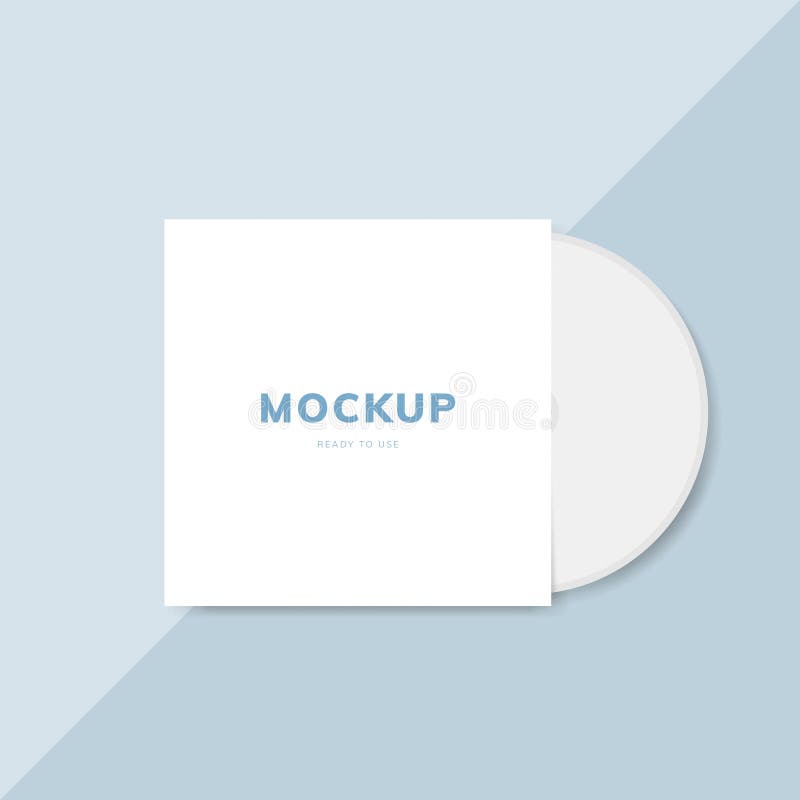 CD Cover Design Mockup Vector Stock Illustration - Illustration of ...