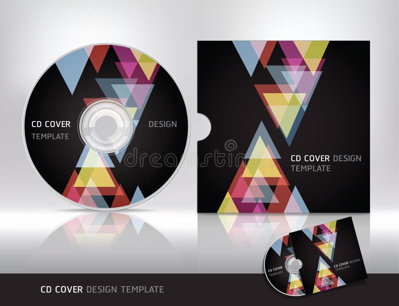 Cd cover design template. stock vector. Illustration of artwork - 38952161