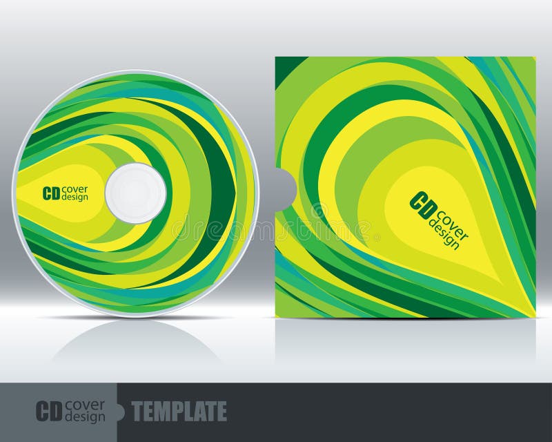 CD Cover Design Template Set 4 Stock Vector - Illustration of equipment ...