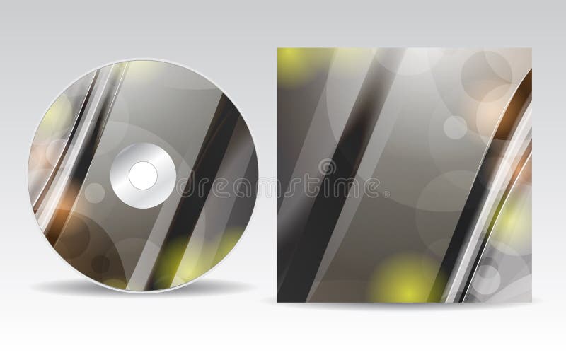 CD cover design template stock vector. Illustration of layout - 35185019