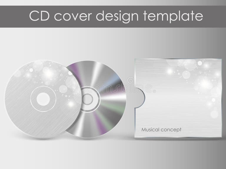 Cd Cover Presentation Design Template Stock Vector - Illustration of ...