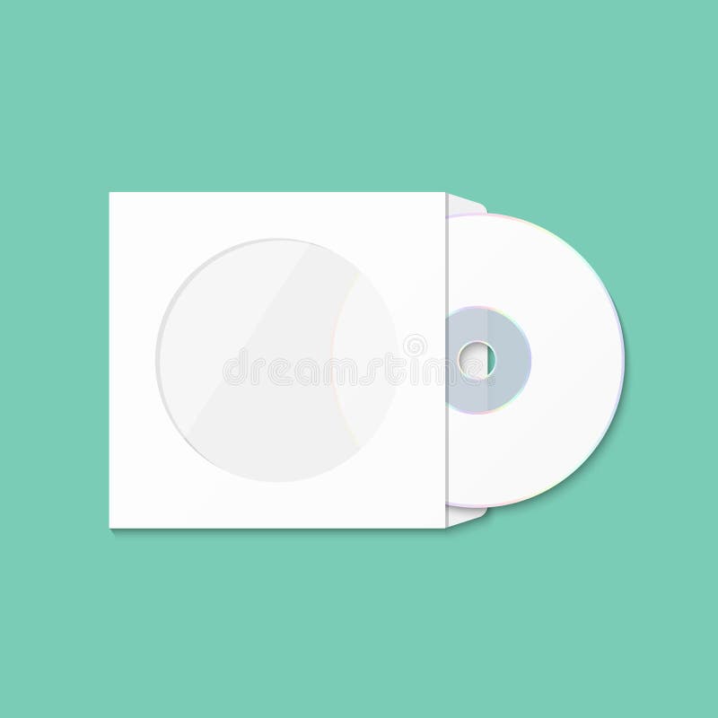 CD Cover Template DWD. Box for CD-R. Stock Vector - Illustration of ...