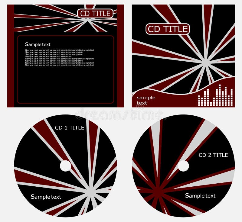Cd covers stock illustration. Illustration of music, design - 8745364