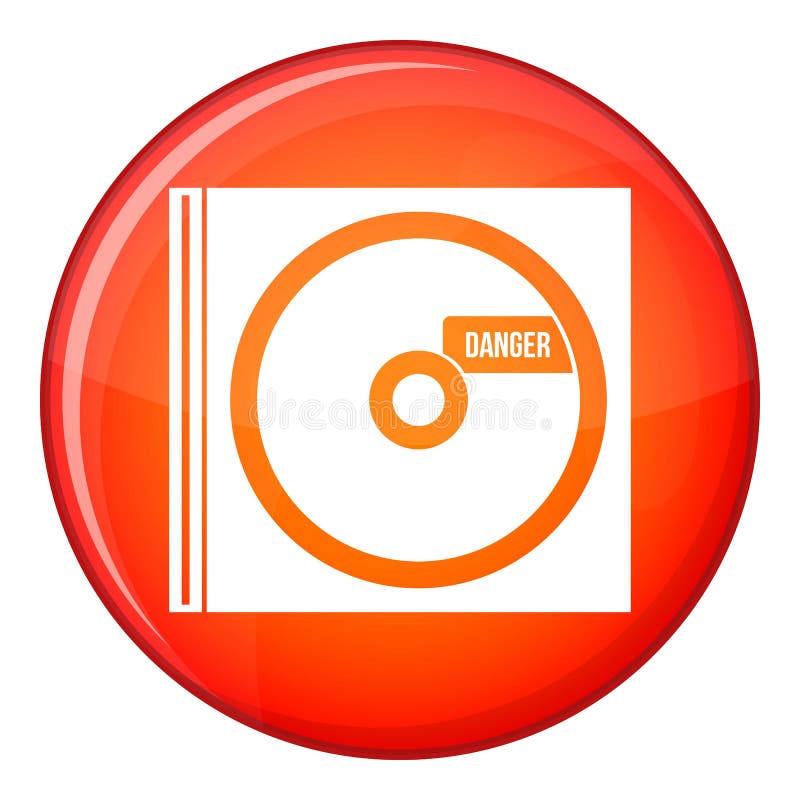 Cd Danger Lettering Icon Digital Red Stock Illustrations – 5 Cd Danger ...