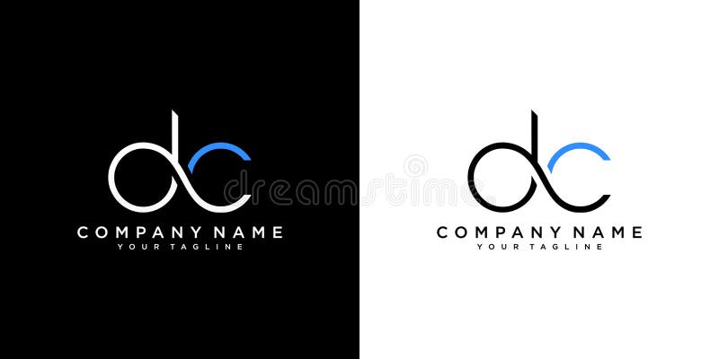 CD or DC Letter Initial Logo Design, Vector Illustration Stock Vector ...