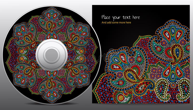 CD design stock vector. Illustration of compact, hippie - 87584575