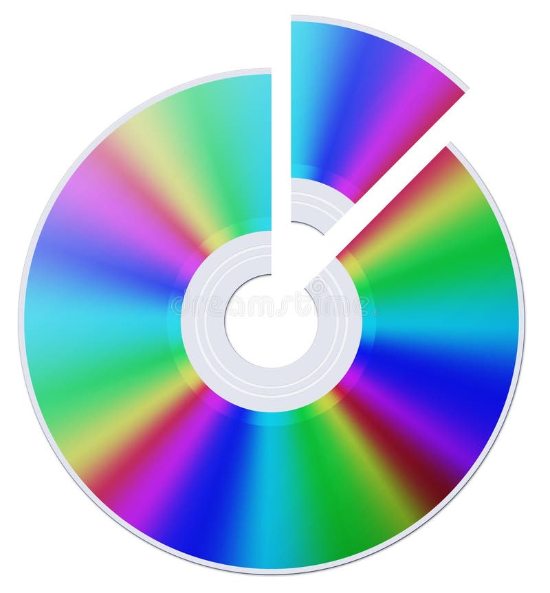 Cd disc stock illustration. Illustration of disc, laser - 10364762