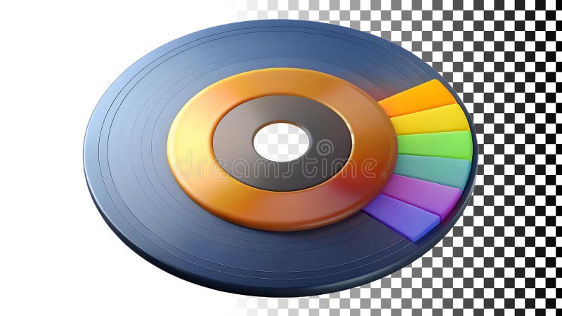 CD Disc with Rainbow Reflection, Media Storage, Retro Technology Png ...