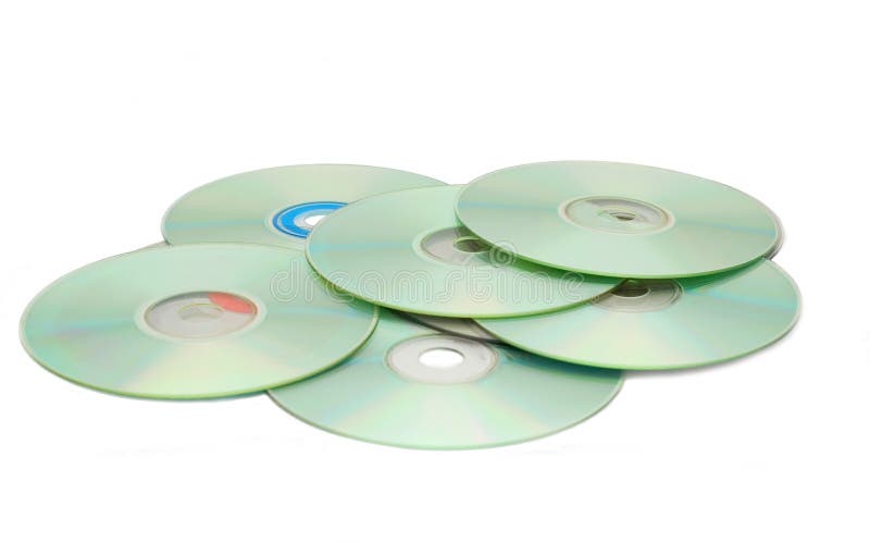 CD-discs stock photo. Image of cdrw, copy, silver, video - 4393702