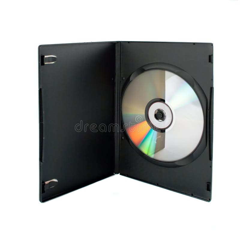 CD-disk in box stock image. Image of equipment, background - 3331591