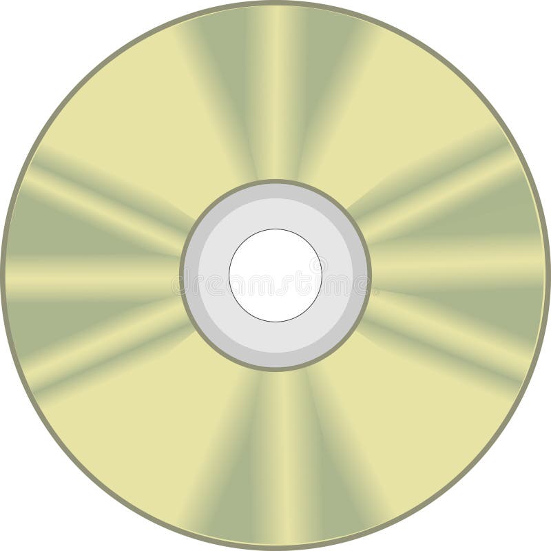 CD disk, CD ROM stock vector. Illustration of reflection - 9512491