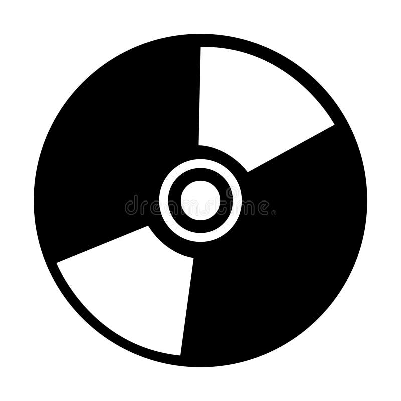 CD Disk Icon stock vector. Illustration of music, circular - 366374508