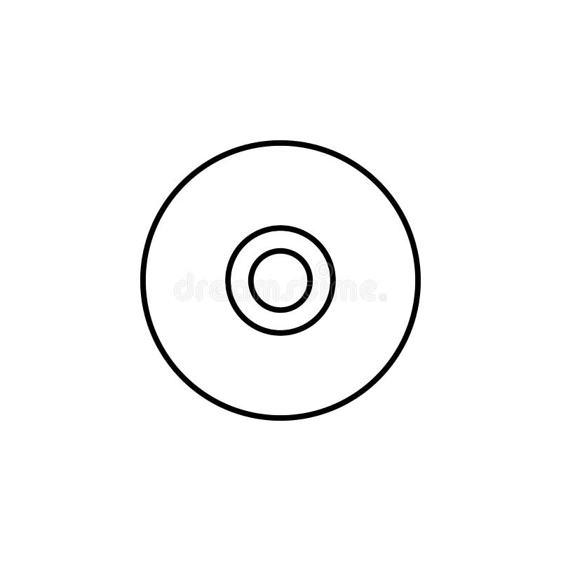 CD Disk Icon. Element of Education for Mobile Concept and Web Apps Icon ...