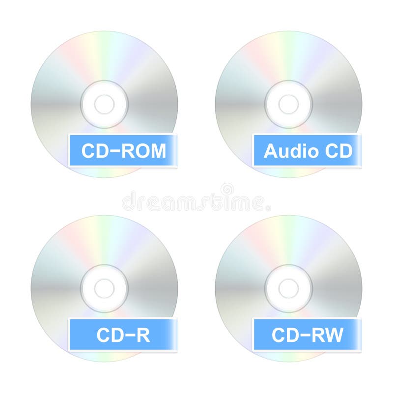 CD Disk Icons. Vector Illustration Stock Vector - Illustration of ...