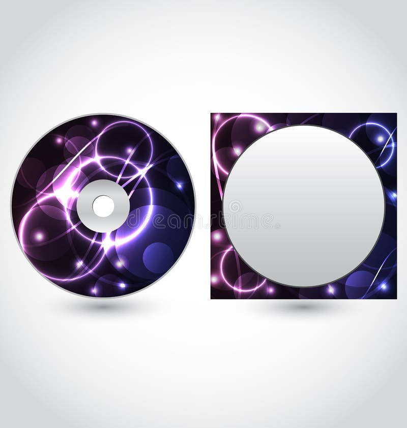 Cd Disk Packing Design Template Stock Vector - Illustration of abstract ...