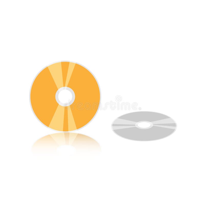 CD Disk. Vector Illustration Stock Vector - Illustration of reflection ...