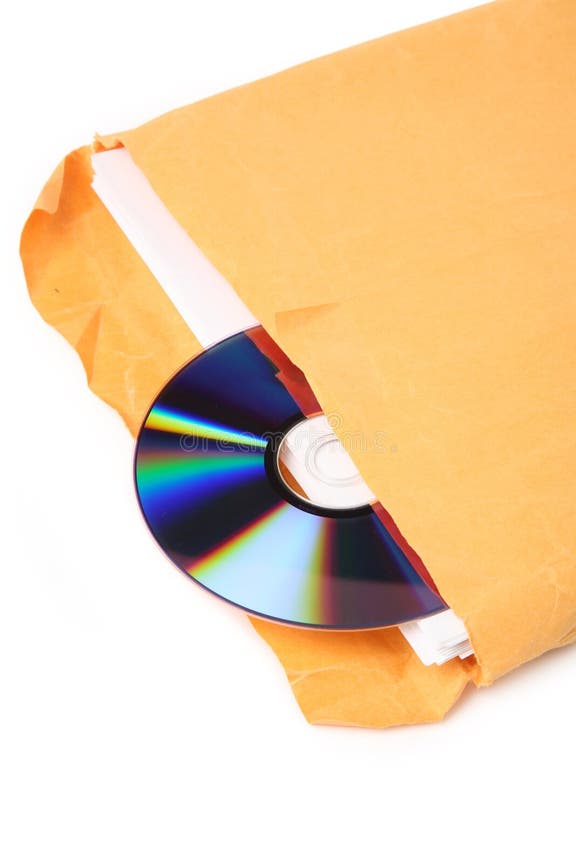 CD and document stock image. Image of storage, mail, disk - 2609231